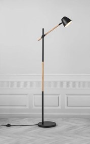NORDLUX Stojací skandinávská čtecí lampa THEO, 1xGU10, 35W, černá 2112654003