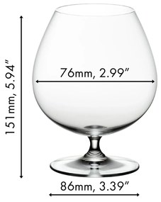 RIEDEL rum 200 ml, set 4 ks sklenic 6416/18