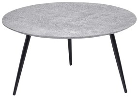 Konferenční stolek s betonovým efektem šedý/černý EFFIE Beliani