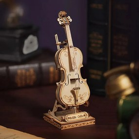 RoboTime 3D dřevěná skládačka Violoncello