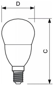 Philips ND7-60W-P48 LED žárovka Philips CorePro E14 7W 2700K