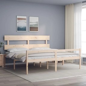 Rám postele s čelem 90 x 200 cm masivní dřevo