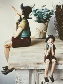 Dekorace sedící Pinocchio - 4*7*15 cm