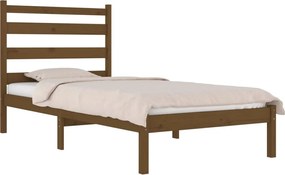 vidaXL Rám postele masivní borovice 100 x 200 cm [3103641] Barva: Černá