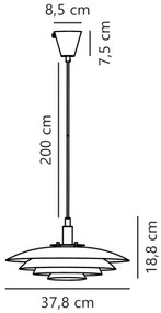 Nordlux - Lustr na lanku BRETAGNE 1xG9/25W/230V antracit