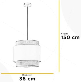 ONLI - Lustr na lanku LICIA 1xE27/22W/230V