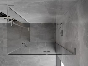 Mexen Mist-H L Duo, 2-křídlý ​​sprchový kout 80 x 90 cm, čiré sklo, chromový profil, 8A5L-080L-090P-01-00