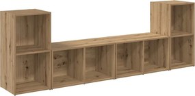 Sestava TV skříněk 4 ks Artisanový dub Kompozitní dřevo 3393530