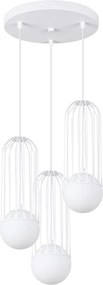 Sollux Lighting Závěsné svítidlo BRINA 3P bílé