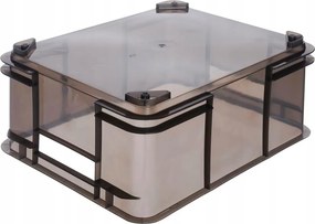 Keeeper Úložný box pro domácnost i dílnu, BRUNO L, 20,5L, 43 x 35 x 17,5 cm, kouřový