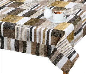 Bellatex Ubrus EMA 70x70 cm Dlaždice hnědá, béžová rozměr 140x160 cm