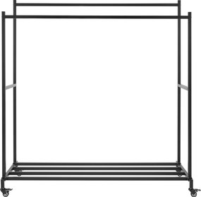 Stojan na oblečení Líska 150 cm - černá