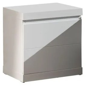Bílý noční stolek Vipack Lara White, šířka 44 cm