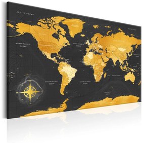 Obraz - World Maps: Golden World