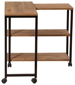 Designový odkládací stolek Edgardo 76-116 cm borovice