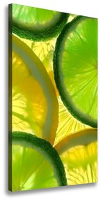 Wallmuralia Vertikální Foto obraz na plátně Limetka a citron 50x100