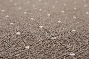 Condor Carpets, Kusový koberec Udinese hnědý kruh, 80x80 (průměr) kruh, hnědá, chodba / předsíň