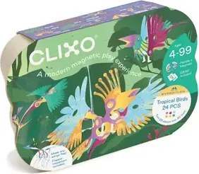 CLIXO Tropical Birds - magnetická stavebnice 22 kusů