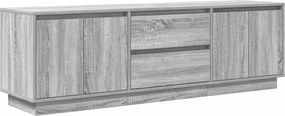 TV skříňka s LED světly šedá Sonoma 160,5x41x50 cm 3328431