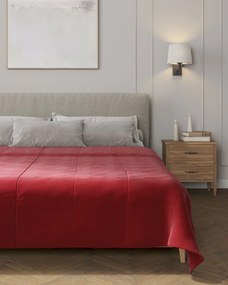 Sametový přehoz Velvet barva červená látka lesklé, sametová