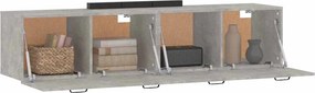 Nástěnné skříňky 2 ks betonově šedé 60x36,5x35 cm kompozit 3115639