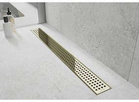 Mexen Flat M08 nerezový sprchový žlab 50 cm, zlatá, 1525050-15