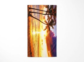 Rychleschnoucí XXL plážová osuška SUNDARA barevná 150 x 210 cm, 100% mikrovlákno