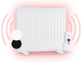 OneConcept Wallander, olejový radiátor, 600 W, termostat, olejové vyhřívání, plochý design, bílý