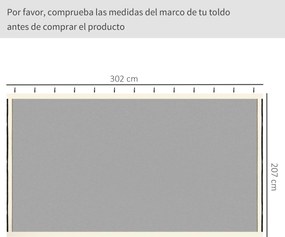 Outsunny moskytiéra 3x3m altán se 4 bočními panely, síť proti hmyzu se zipem, odolná z nylonové síťoviny v černé barvě | černá