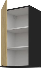 Kuchyňská linka CREMONA cc | 260 cm | UNI dvířka | černá/cremona