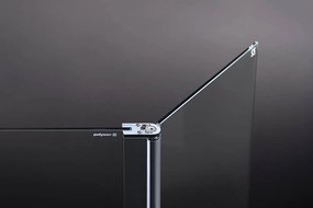 Polysan, MODULAR SHOWER stěna pro instalaci na zeď, pro připojení otoč.panelu 900 mm, MS3A-90