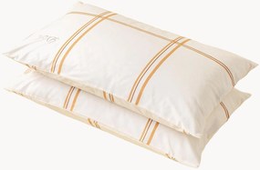 Sada povlaků na polštáře z bavlněného perkálu Crème Caramel, 2 díly