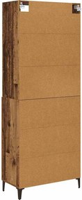 Vysoký bufet 2 ks Staré dřevo 69,5 x 34 x 180 cm 3403589