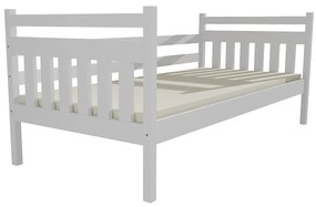 Dětská postel masiv 034 borovice masiv 90 x 190 cm bílá