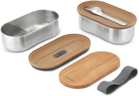 Dělený svačinový box 2 ks Bento – Black + Blum