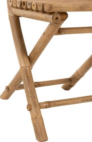 Přírodní bambusová skládací židle Bamboo Pliable - 54*45*85cm