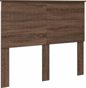 Rám postele s čelo Hnědý dub 120 x 200 cm Masivní borové dřevo 3411034