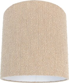 Látkové stínidlo béžové s buklé látkou 40/40 cm