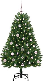 Umělý vánoční stromeček 120 cm 150 LED Teplá bílá PVC a ocel 3395669