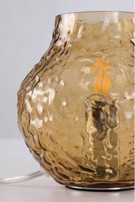 Jantarová skleněná stolní lampa (výška 15 cm) Breen – Jotex