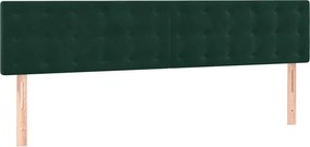 Box spring postel s matrací tmavě zelená 180x200 cm samet 3131216