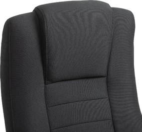 Výškově nastavitelná kancelářská židle Vinsetto, ergonomická kancelářská židle, počítačová židle s houpací funkcí, černá, 62 x 110-119 cm
