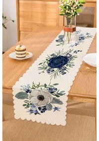Běhoun na stůl 40x130 cm Blue Rose – Minimalist Cushion Covers