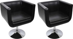 vidaXL Barové židle 2 ks umělá kůže [160440] Barva: Bílá