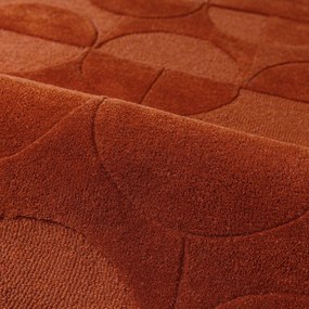 Ručně tkaný vlněný koberec v terakotové barvě 160x230 cm Gigi – Flair Rugs