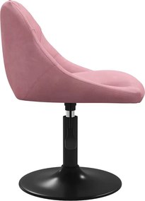 Otočné jídelní židle 2 ks růžové samet 335332