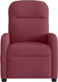 Elektrické masážní polohovací křeslo vínové textil 3302965