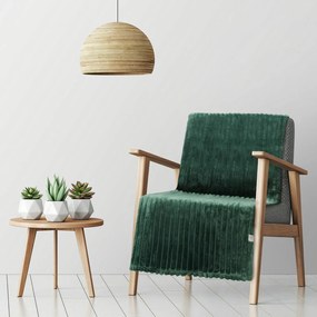 DEKA Z MIKROFLANELU SOFT 70X160 CM TMAVĚZELENÁ