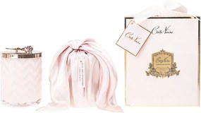 Côte Noire Herringbone svíčka Charente Rose, 600 g