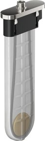 Hansgrohe sBox, průchodka vytahovací sprchy s hadicí, pro montáž na okraj vany, oválná, chromová, HAN-28020000